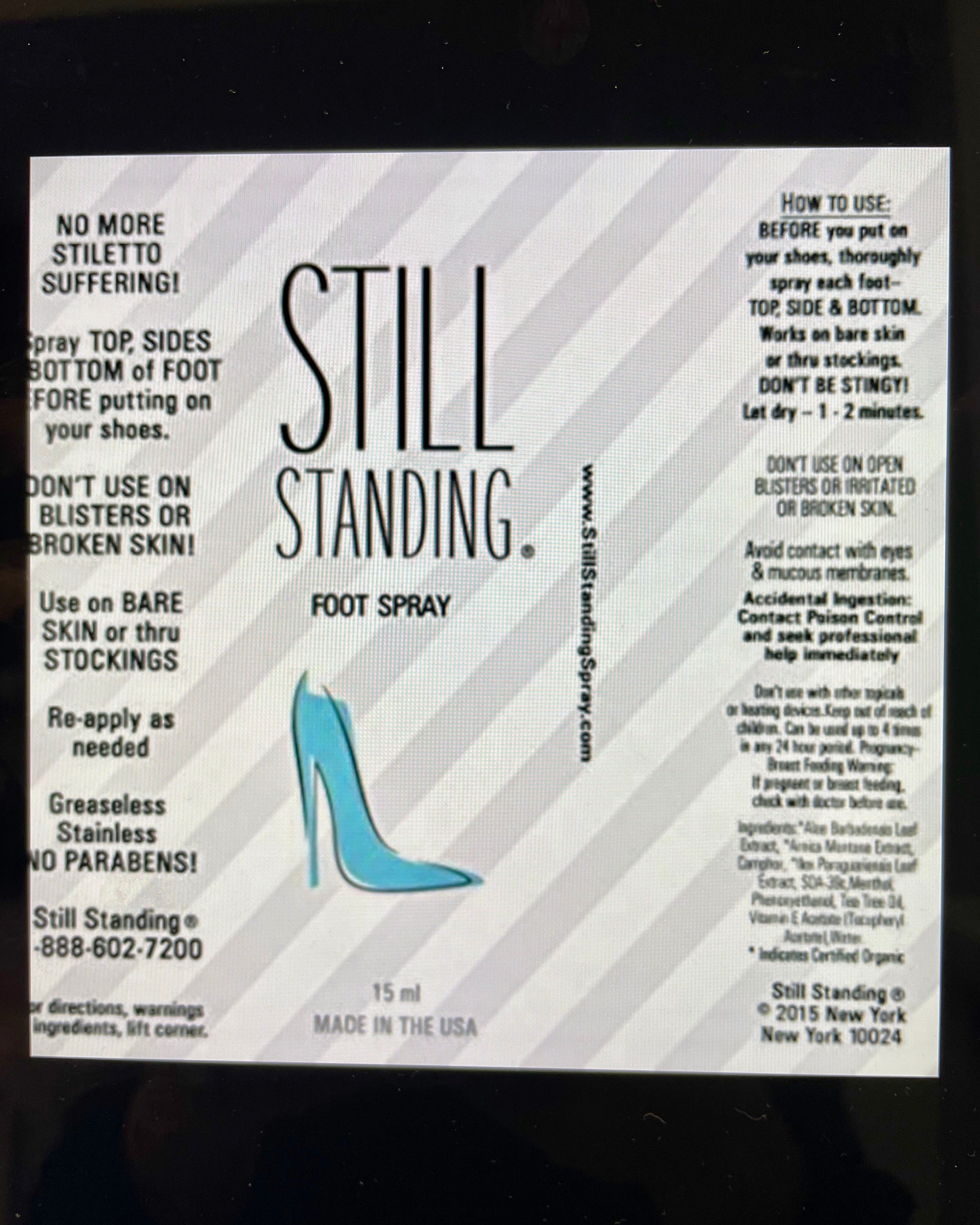 Still Standing Foot Spray 15ml – Tru Bliss Boutique
